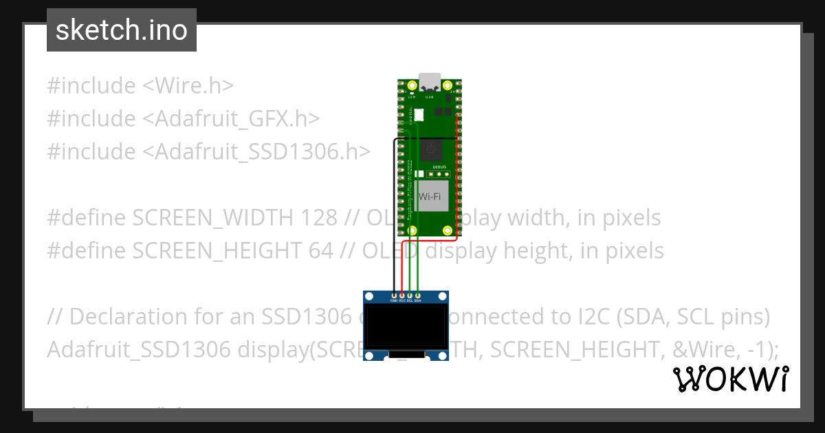 Display - Wokwi ESP32, STM32, Arduino Simulator