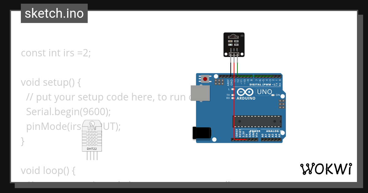 IR Sen - Wokwi ESP32, STM32, Arduino Simulator IR Sen - Wokwi ESP32, STM32, Arduino Simulator