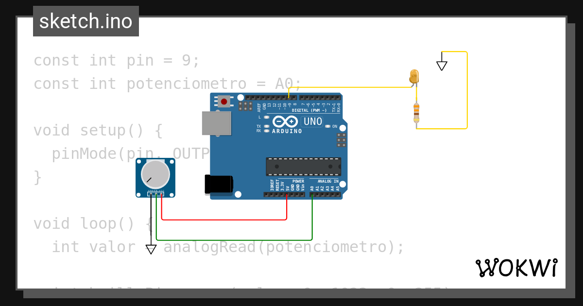Cantidad Brillo Led Wokwi Esp32 Stm32 Arduino Simulator 3116