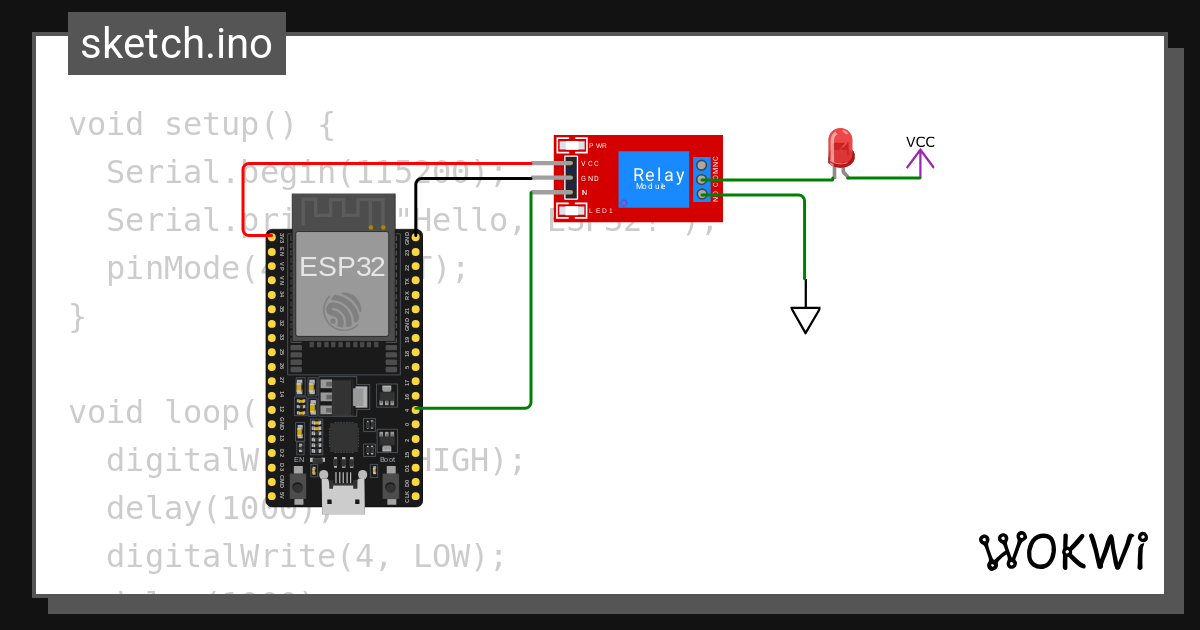 RELAY - test - Wokwi ESP32, STM32, Arduino Simulator RELAY - test - Wokwi ESP32, STM32, Arduino Simulator