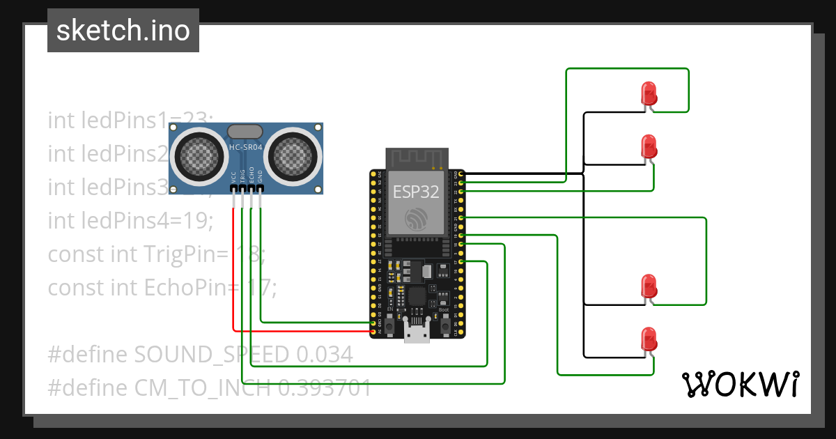 Practica sensor 2,4 - Wokwi ESP32, STM32, Arduino Simulator