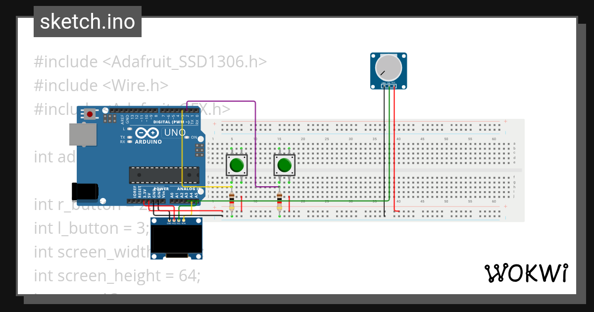 OLED Screen Starting Code Copy (2) - Wokwi ESP32, STM32, Arduino Simulator