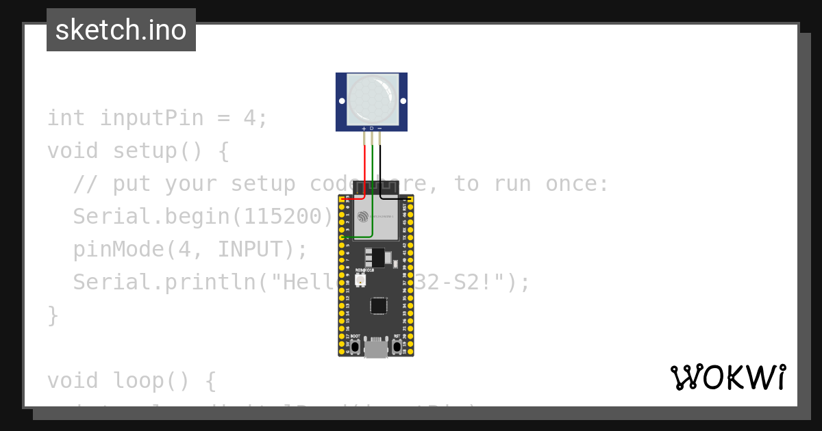 Sensormovimiento Wokwi Esp32 Stm32 Arduino Simulator