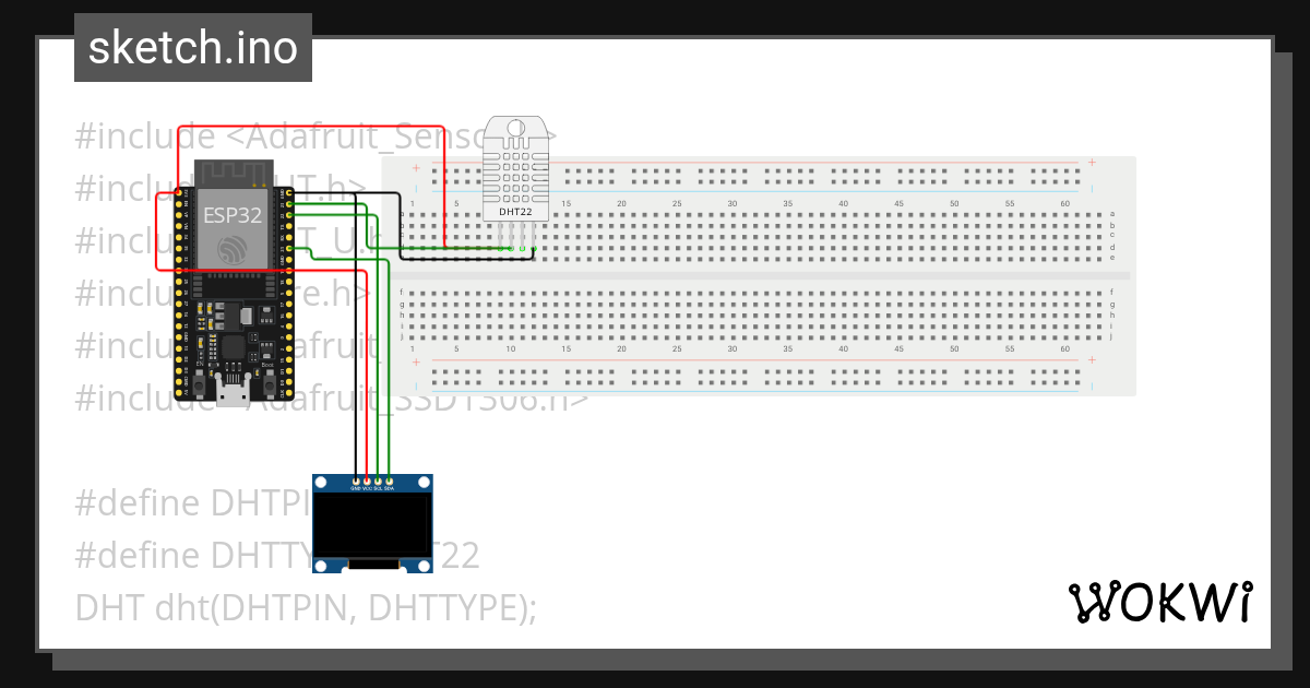 Sensor de temperatura ESP32 - Wokwi ESP32, STM32, Arduino Simulator
