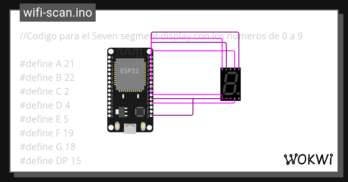 7 Segmentos Wokwi Esp32 Stm32 Arduino Simulator 0264