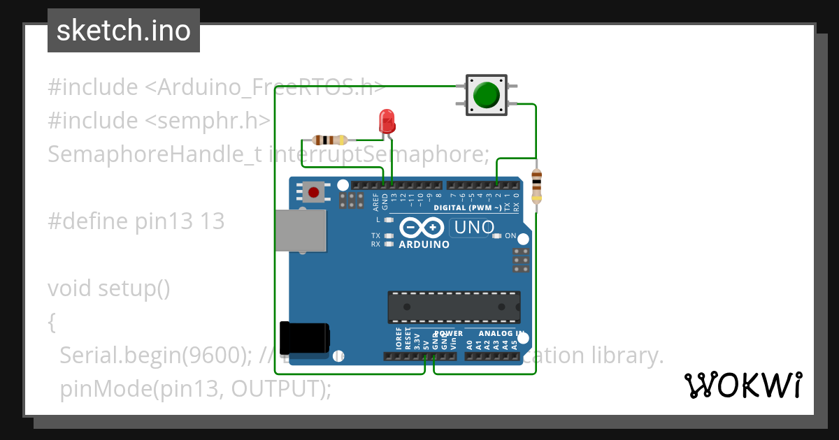 Lab 13 Part B - Wokwi ESP32, STM32, Arduino Simulator