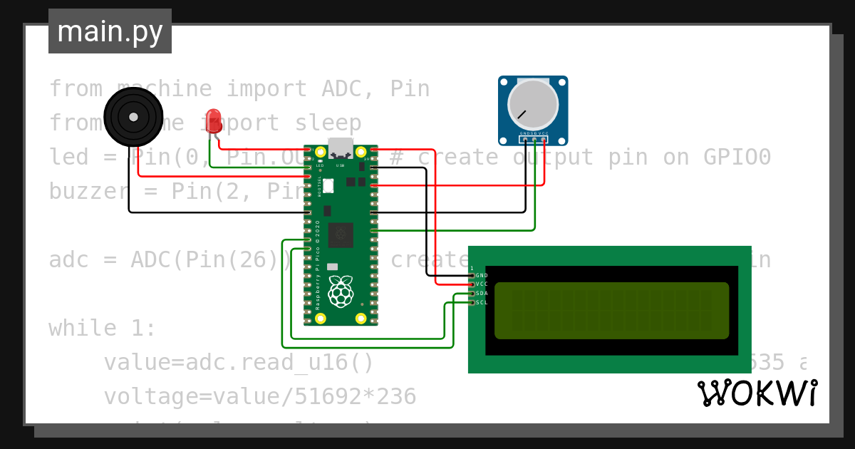 Detect Voltage Wokwi Esp32 Stm32 Arduino Simulator