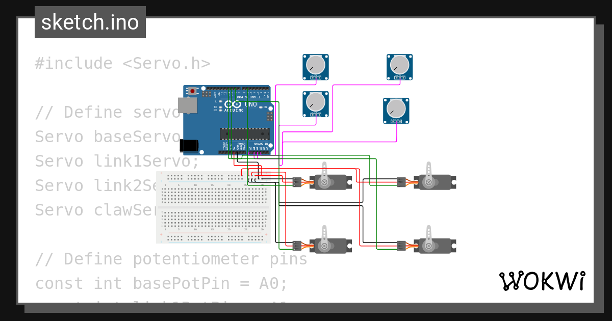 Potentio Control Wokwi Esp32 Stm32 Arduino Simulator 0206