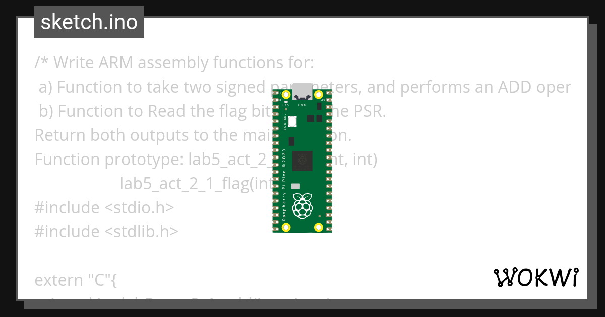 (5.5)Assembly-ADD-FlagBits - Wokwi ESP32, STM32, Arduino Simulator