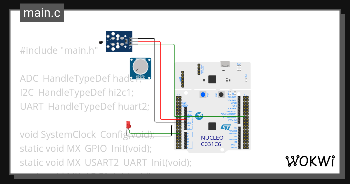 Adcpotentiometer температура Wokwi Esp32 Stm32 Arduino Simulator 4179