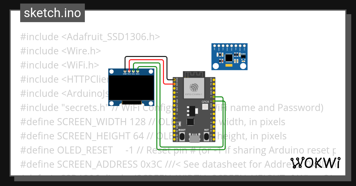 ESP32 Bitcoin Price Tracker Copy - Wokwi ESP32, STM32, Arduino Simulator