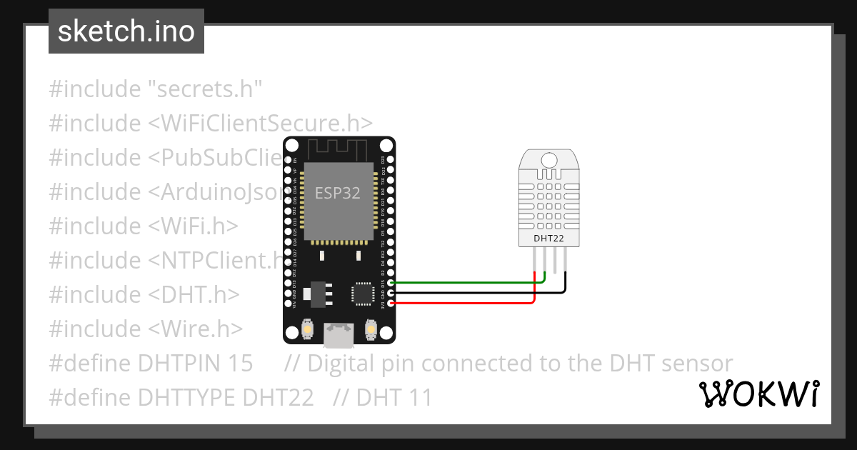 AWS IoT Core Lab_3 - Wokwi ESP32, STM32, Arduino Simulator