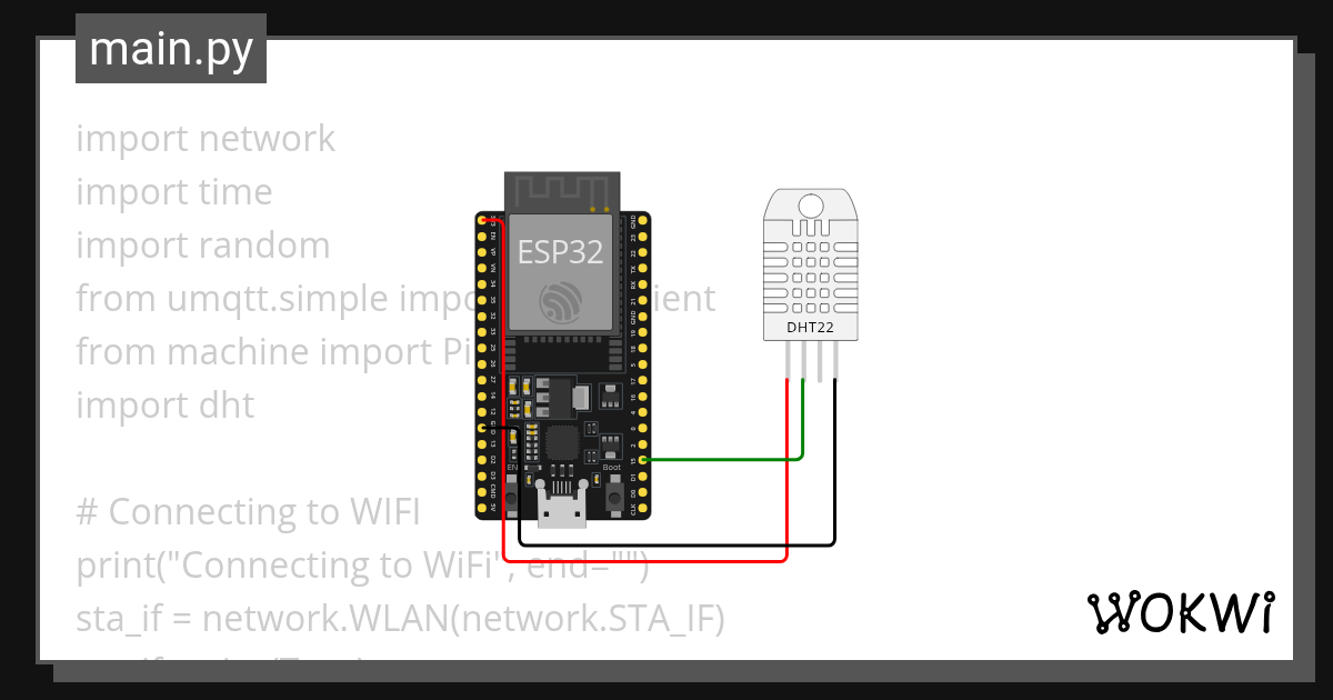 Temp and Hum sensor by Musa - Wokwi ESP32, STM32, Arduino Simulator