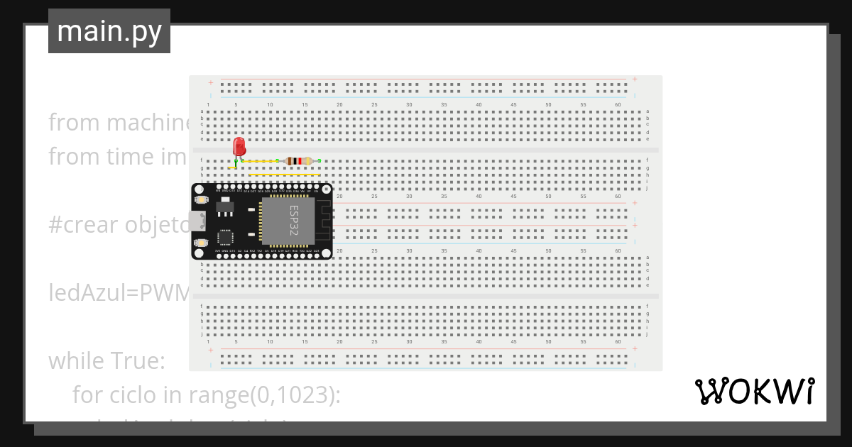 Pwm Con Led Wokwi Esp32 Stm32 Arduino Simulator 5509
