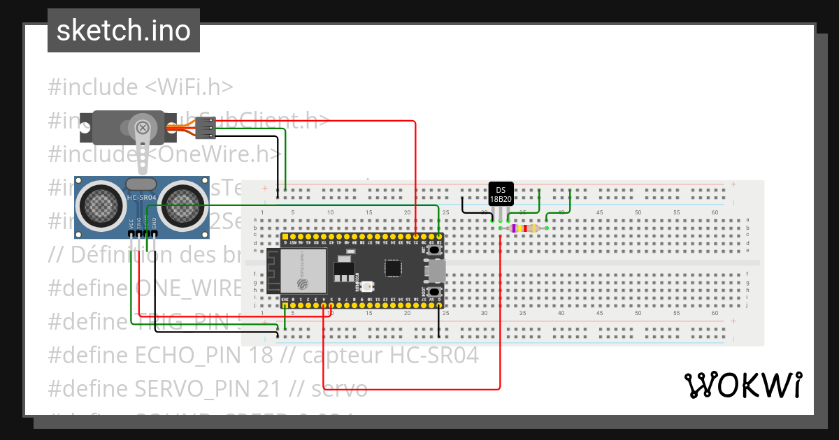 TP 3 Noureddine Merzougui - Wokwi ESP32, STM32, Arduino Simulator