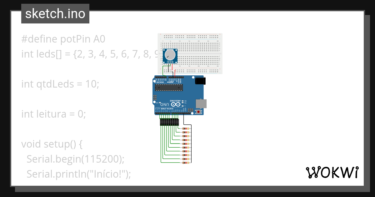 Experimento03potenciometro Wokwi Esp32 Stm32 Arduino Simulator 