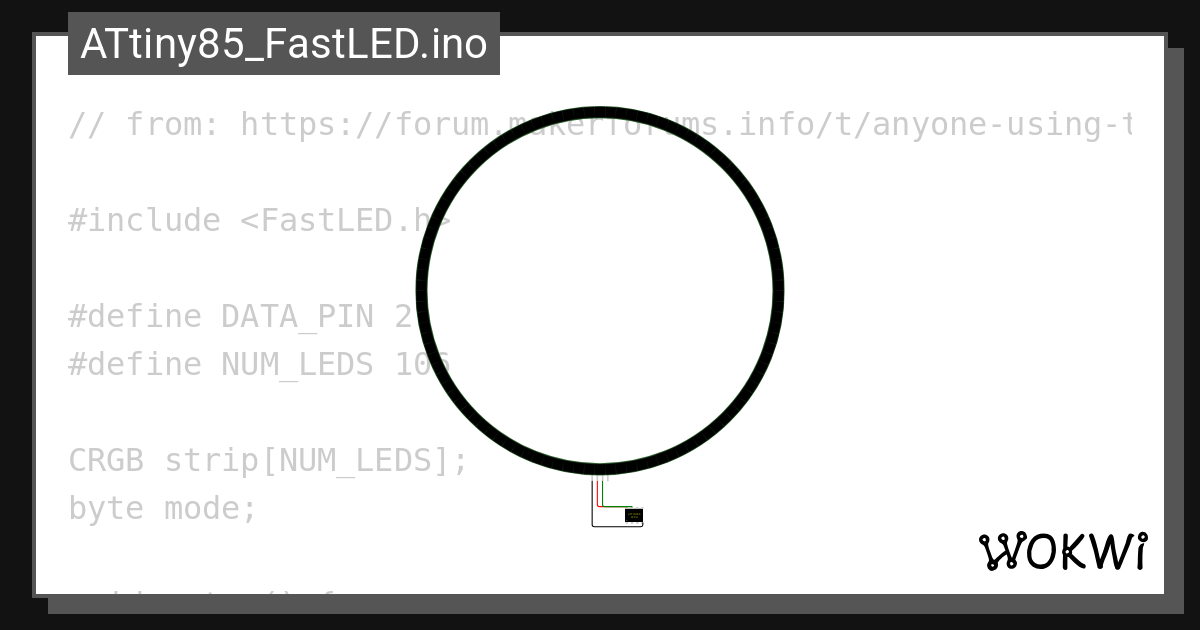 Attiny85fastled106 Wokwi Esp32 Stm32 Arduino Simulator 5052