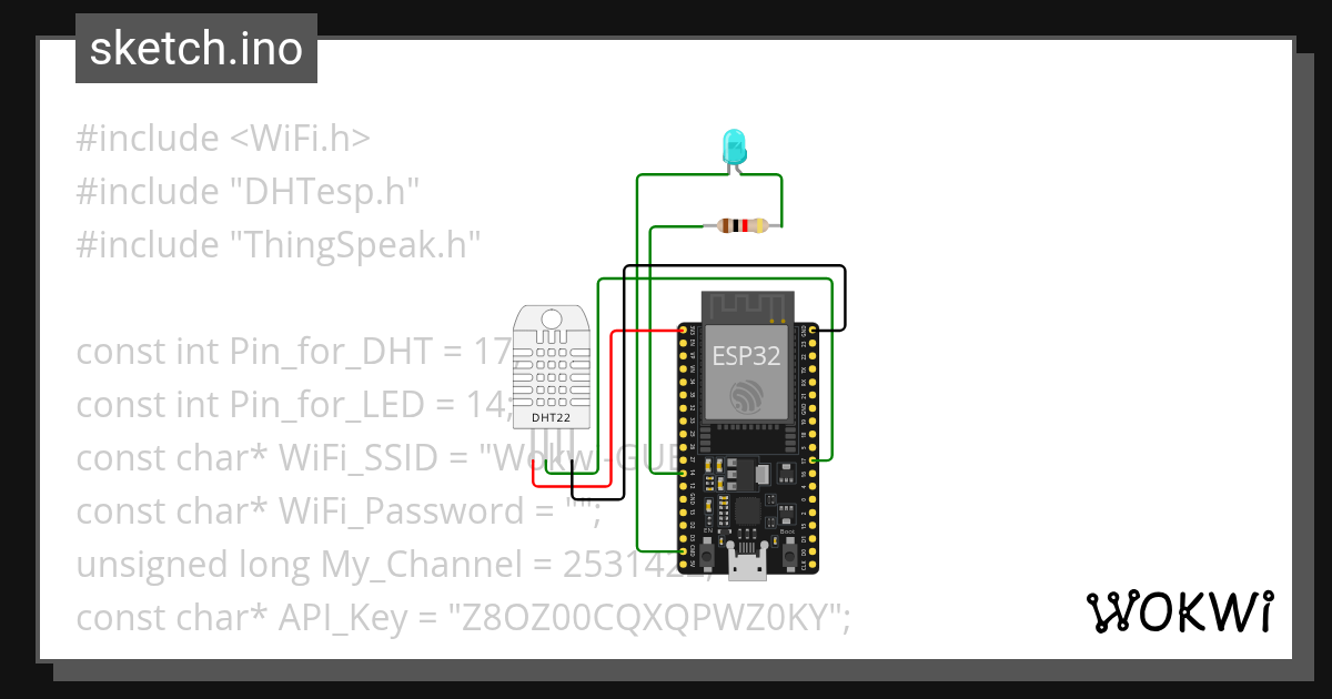 21524005_Tugas PSE ThingSpeak - Wokwi ESP32, STM32, Arduino Simulator