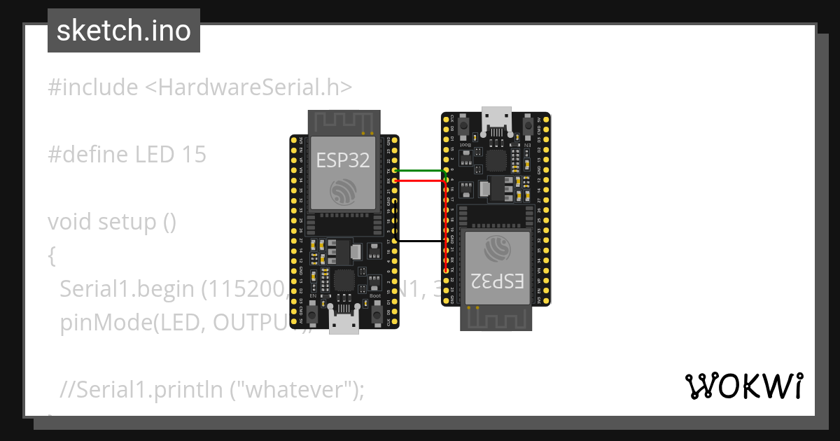 Komunikasi Wokwi Esp32 Stm32 Arduino Simulator 0987