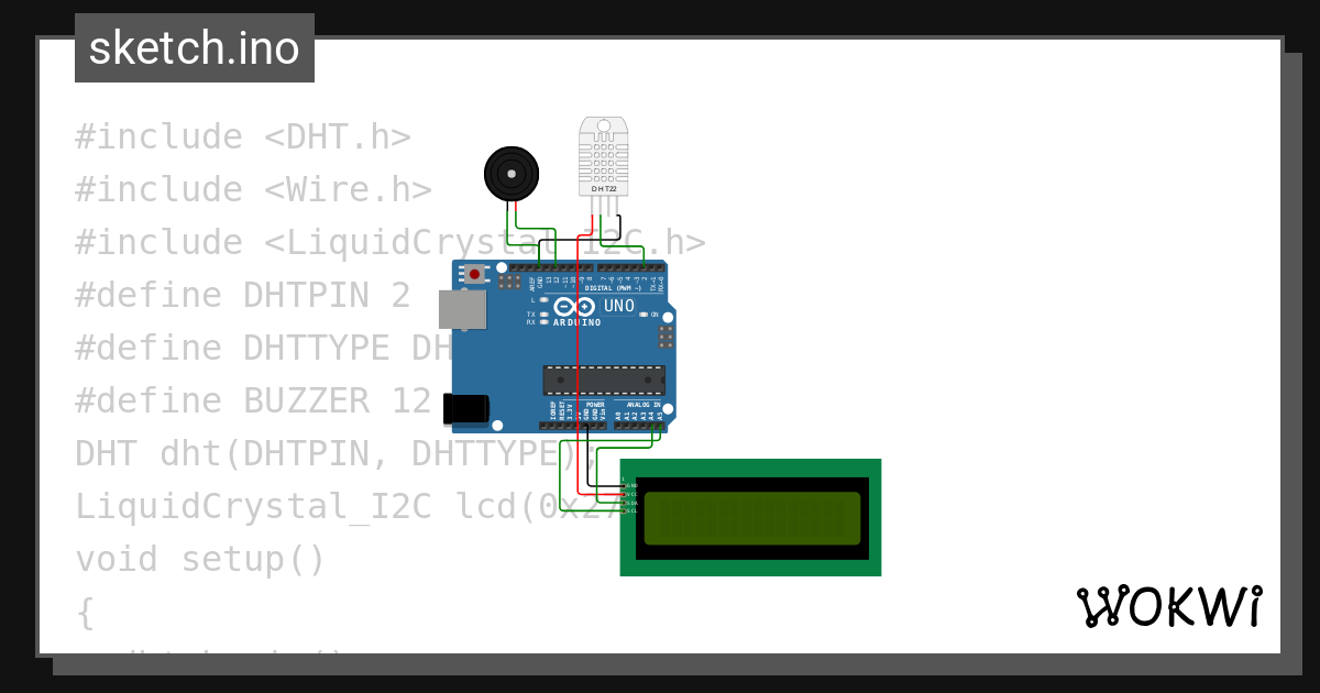 Dht Lcd Monitor With Buzzer Wokwi Esp32 Stm32 Arduino Simulator 3614