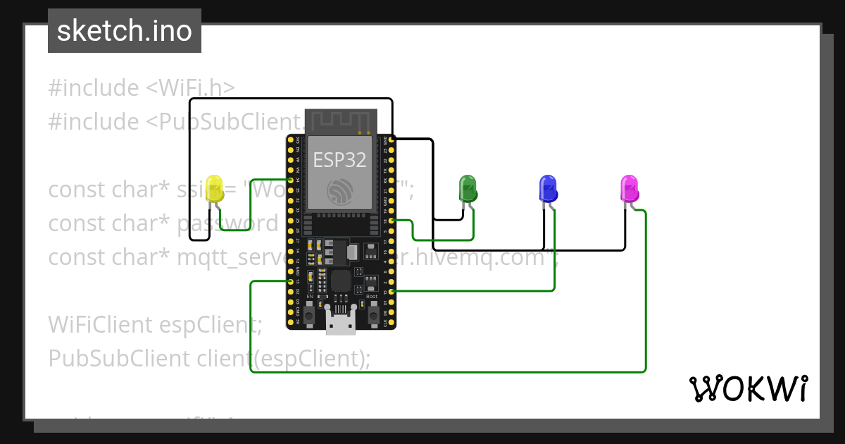 Wokwi - Online ESP32, STM32, Arduino Simulator