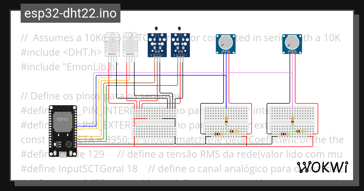 ESP32-DHT22-NTC-SCT 2units - Wokwi ESP32, STM32, Arduino Simulator