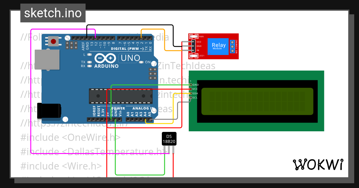 Sensor Suhu Radiator Copy Wokwi Esp32 Stm32 Arduino Simulator 4927