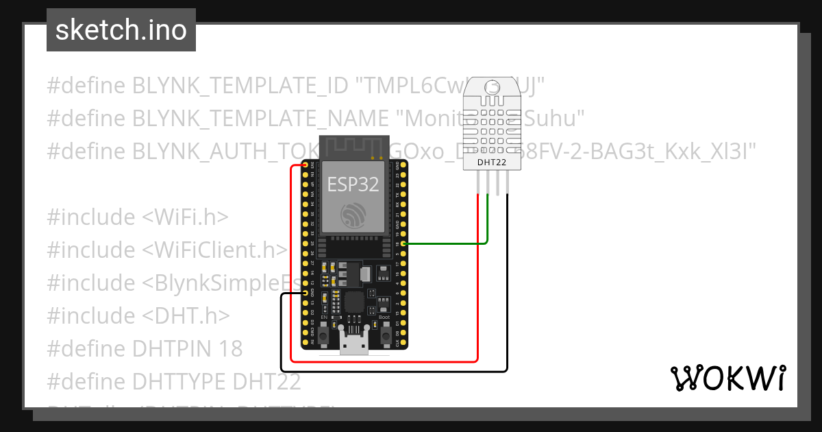 Suhu Ayasha Monitoring - Wokwi ESP32, STM32, Arduino Simulator