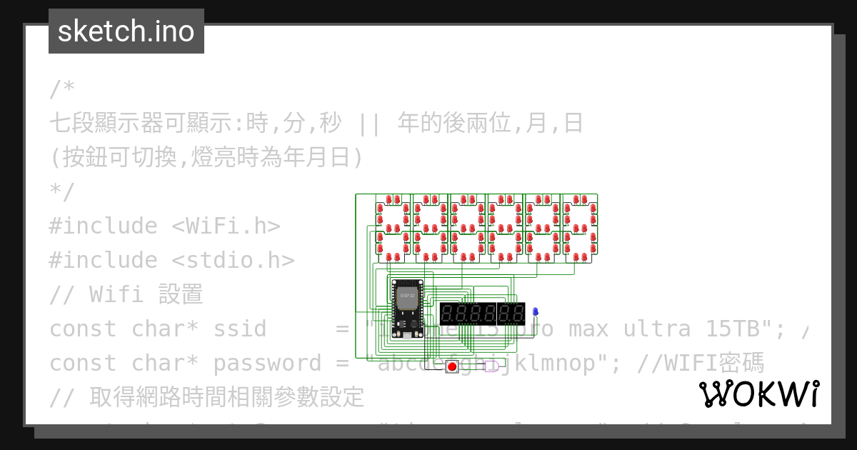 Clock Thingy Wokwi Esp32 Stm32 Arduino Simulator 4516