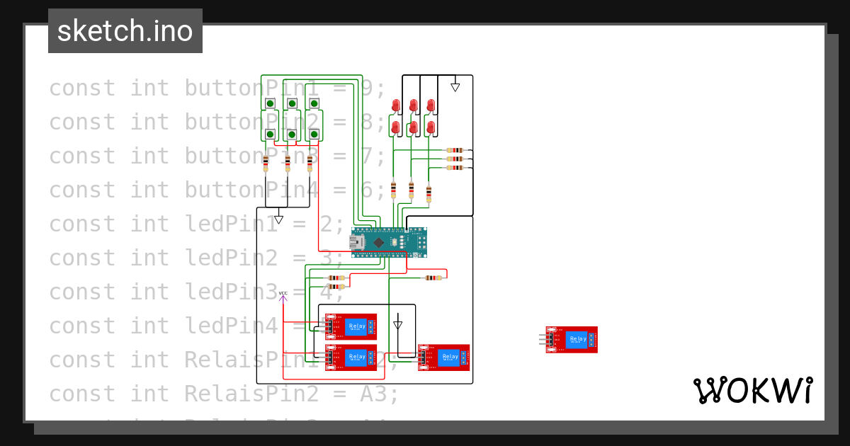 Orgeldireinen 3 Schalter Wokwi Esp32 Stm32 Arduino Simulator 4732