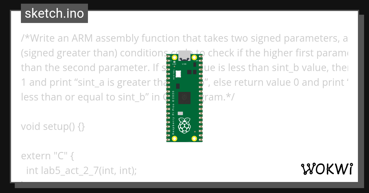 Exp 511 Signed Greater Than Wokwi Esp32 Stm32 Arduino Simulator 