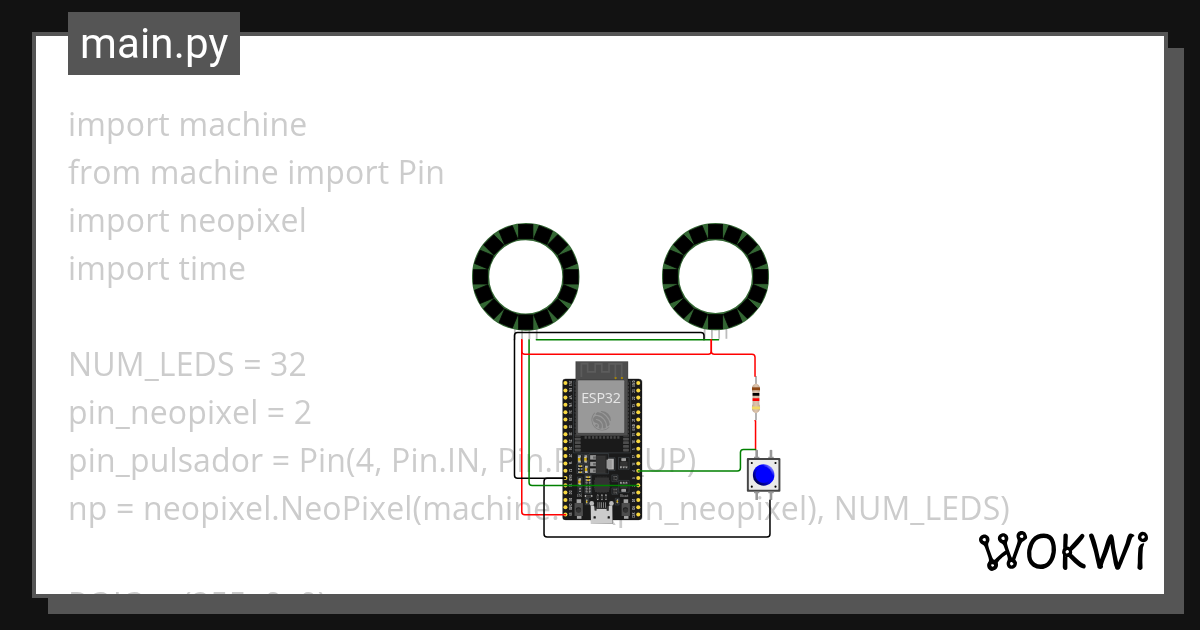 Ejercicio 4 Semáforo Para Coches Y Peatones Con Pulsador E Intermitencias Wokwi Esp32