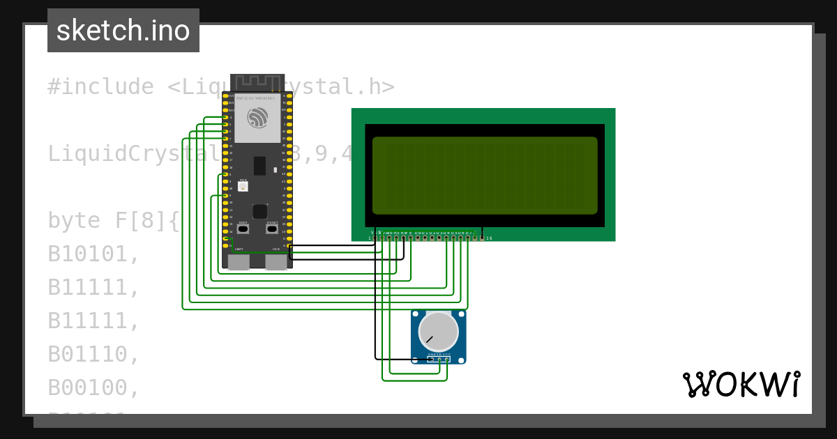 Caracteres Wokwi Esp32 Stm32 Arduino Simulator 