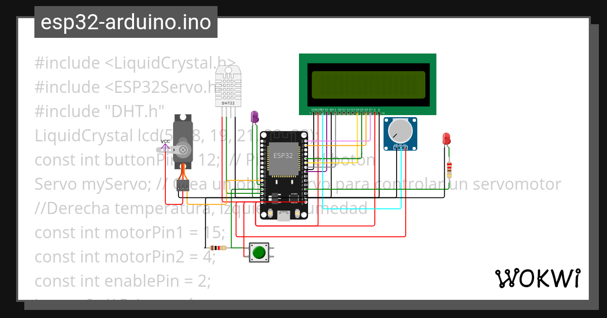 Invernadero_servo_motor_Arduino - Wokwi ESP32, STM32, Arduino Simulator