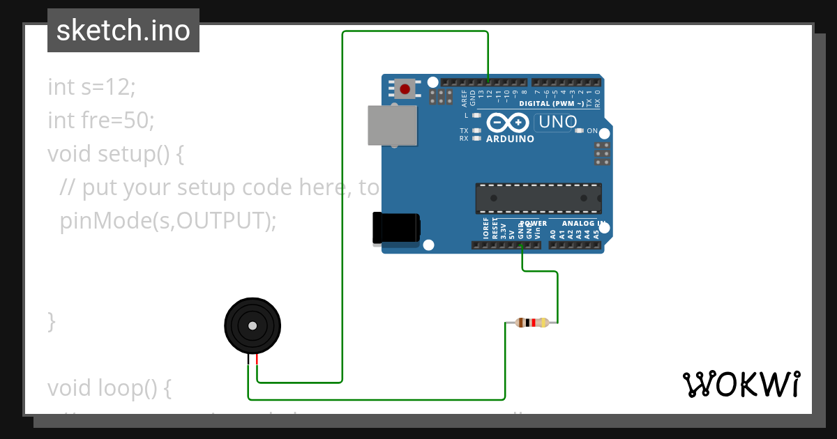 Buzzer Wokwi Esp32 Stm32 Arduino Simulator 