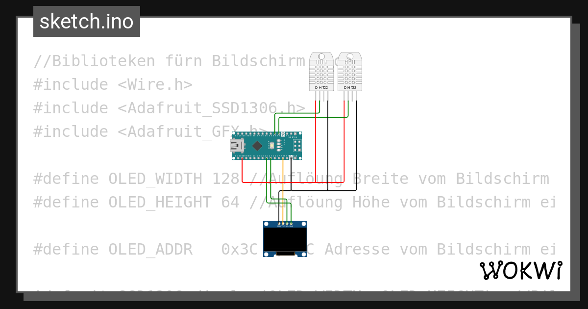 Serverraum 2 Sensoren Wokwi Esp32 Stm32 Arduino Simulator 8184