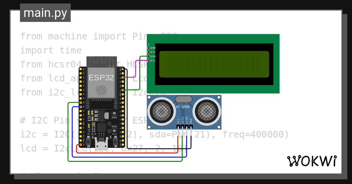 Lab 1 Distance Sensor Ps4 Wokwi Esp32 Stm32 Arduino Simulator