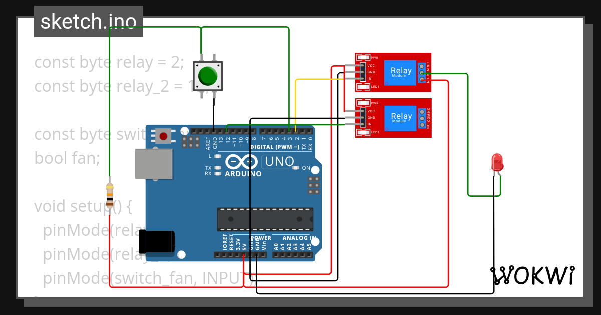 ลองเล่น Relay ควบคุมการทำงานไฟ 220v Wokwi Esp32 Stm32 Arduino Simulator