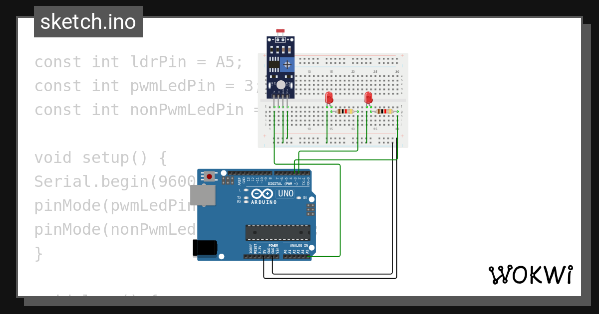 Rangkaian Sensor Ldr Wokwi Esp32 Stm32 Arduino Simulator