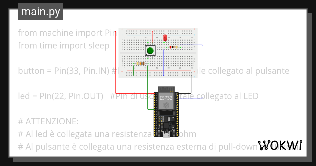 Buttonledblink Soluzione Wokwi Esp32 Stm32 Arduino Simulator 7731