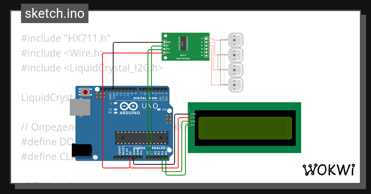 HX711-PROJECT.ino - Wokwi ESP32, STM32, Arduino Simulator