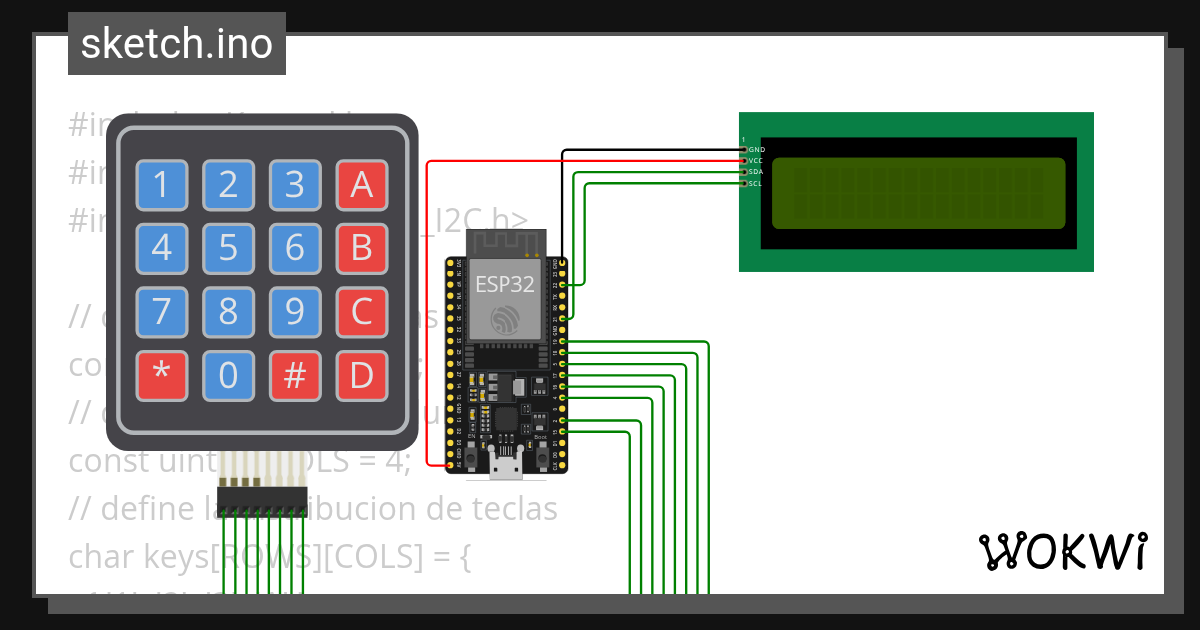 Teclado Wokwi Esp32 Stm32 Arduino Simulator 