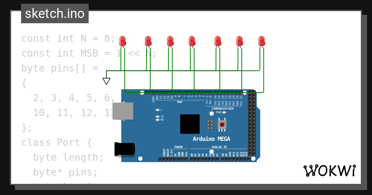 Led7seg Wokwi Esp32 Stm32 Arduino Simulator