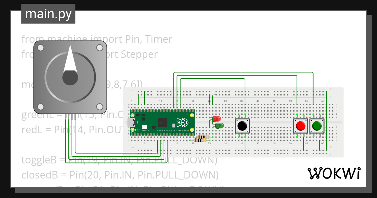 Stepper-Basic - Wokwi ESP32, STM32, Arduino Simulator