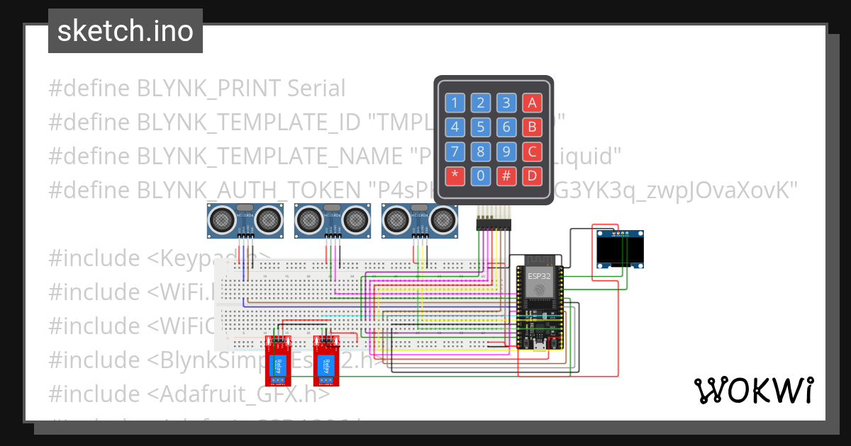 pencampur Liquid - Wokwi ESP32, STM32, Arduino Simulator