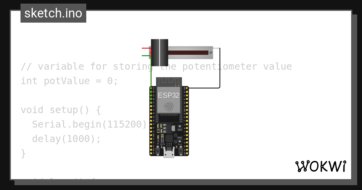 E.potentiometer - Wokwi ESP32, STM32, Arduino Simulator E.potentiometer - Wokwi ESP32, STM32, Arduino Simulator