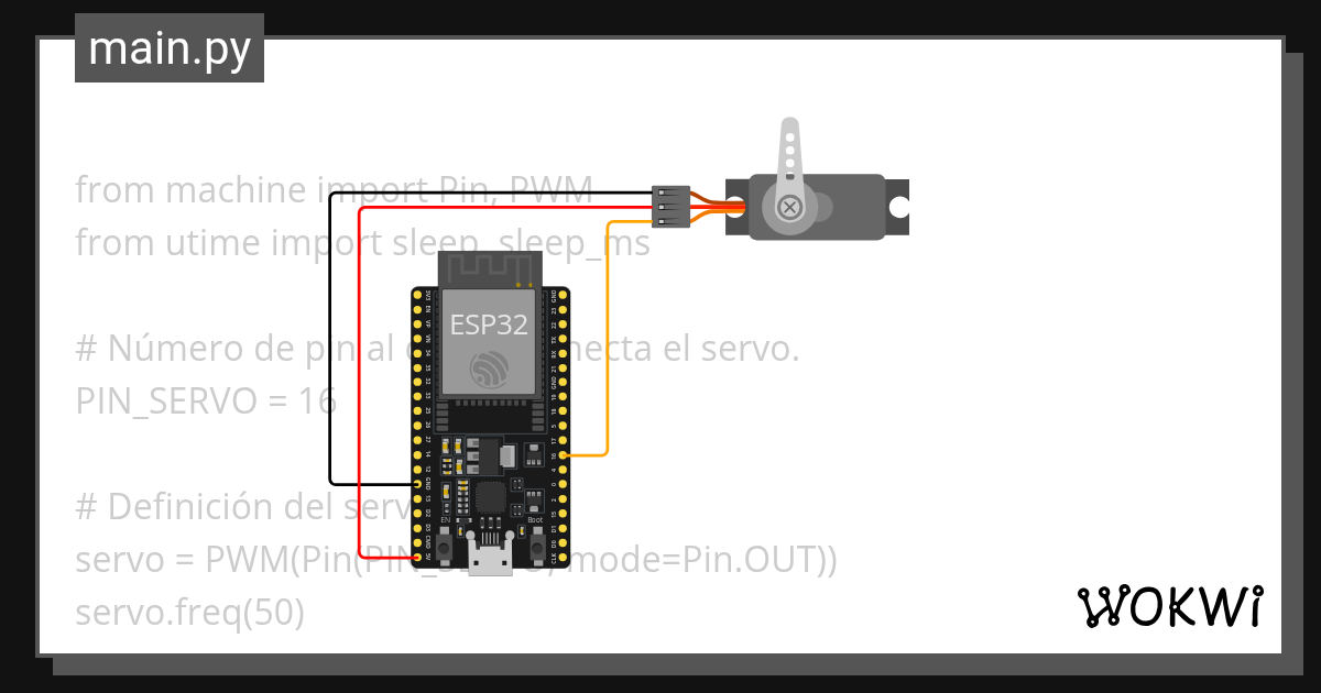 esp32-servo-micropython - Wokwi ESP32, STM32, Arduino Simulator