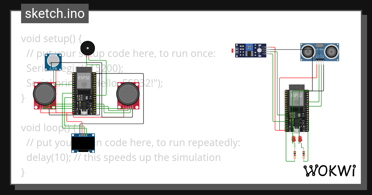 ES PROJECT - Wokwi ESP32, STM32, Arduino Simulator