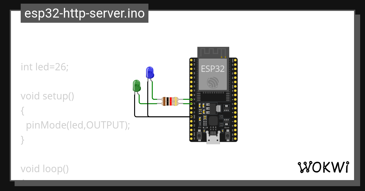 ESP32 practica 1 Led Copy - Wokwi ESP32, STM32, Arduino Simulator ESP32 practica 1 Led Copy - Wokwi ESP32, STM32, Arduino Simulator