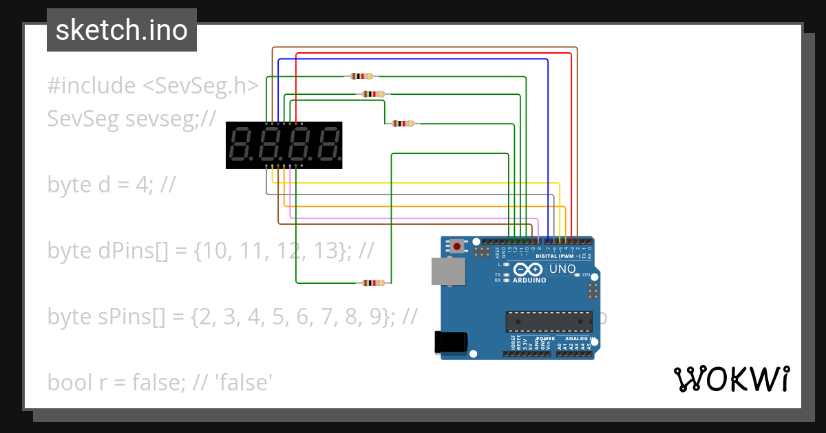 Sevseg V1 Wokwi Esp32 Stm32 Arduino Simulator 7347